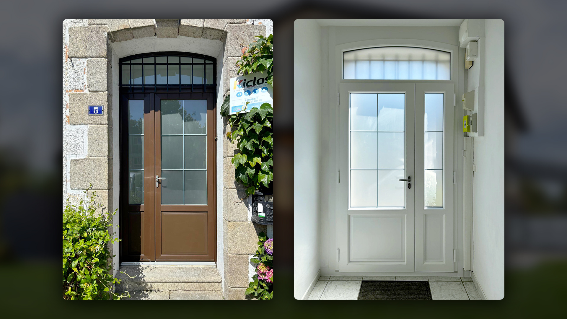 Porte vitrée en PVC extérieur & intérieur - Kiclos